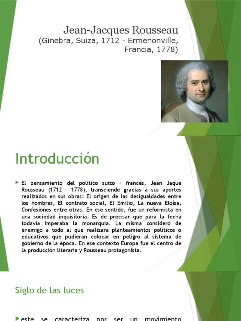 Jean-Jacques Rousseau | PDF | Jean-Jacques Rousseau | Teorías filosóficas