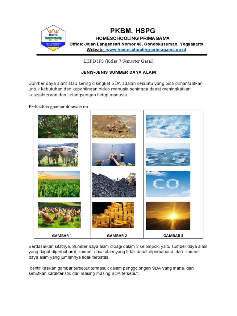 LKPD Macam Sda | PDF