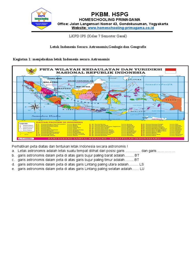Letak Indonesia: Astronomis, Geologis, Geografis | PDF