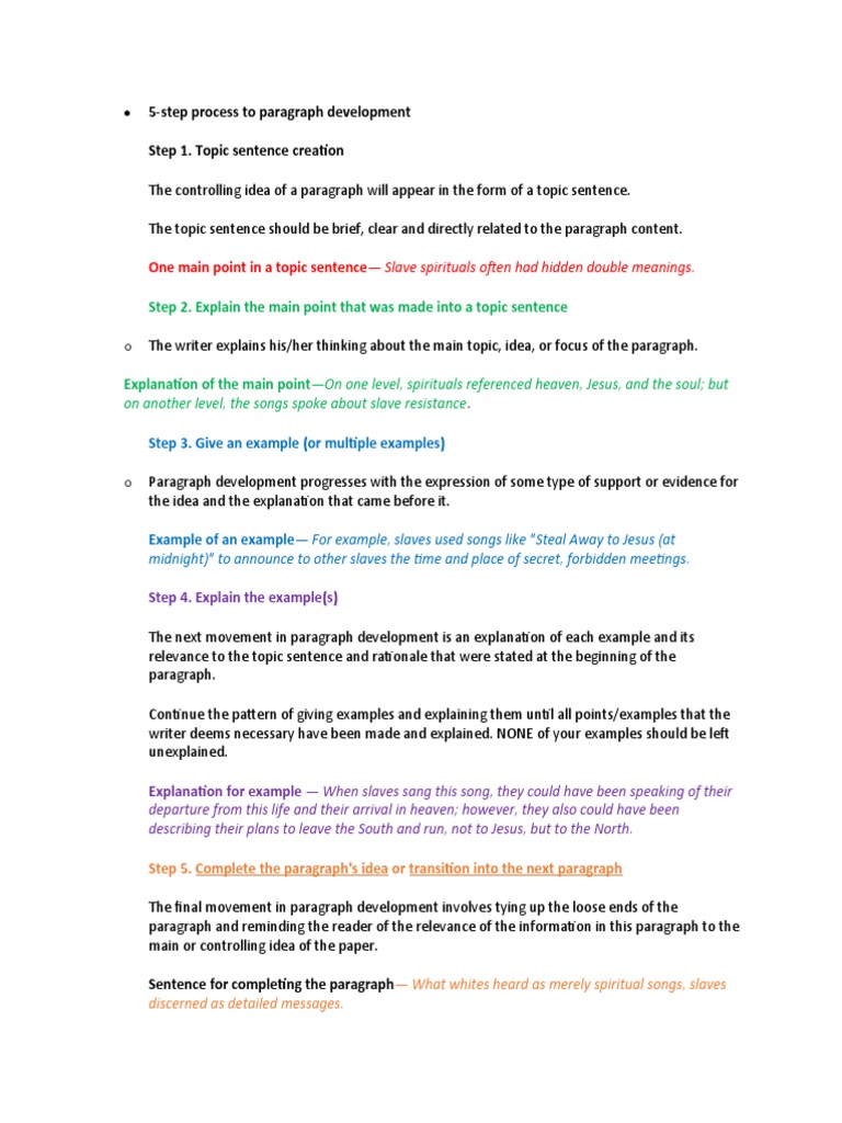 5 Steps to Effective Paragraph Writing | PDF | Paragraph