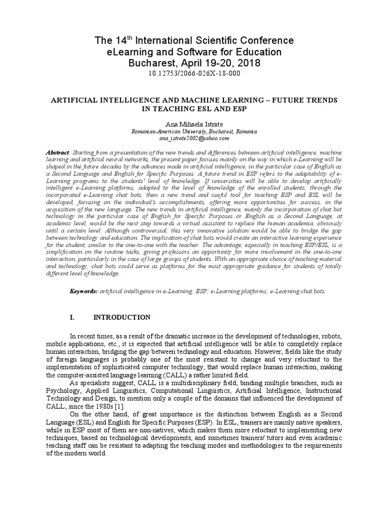 Artificial Intelligence and Machine Learning - Future Trends in ...