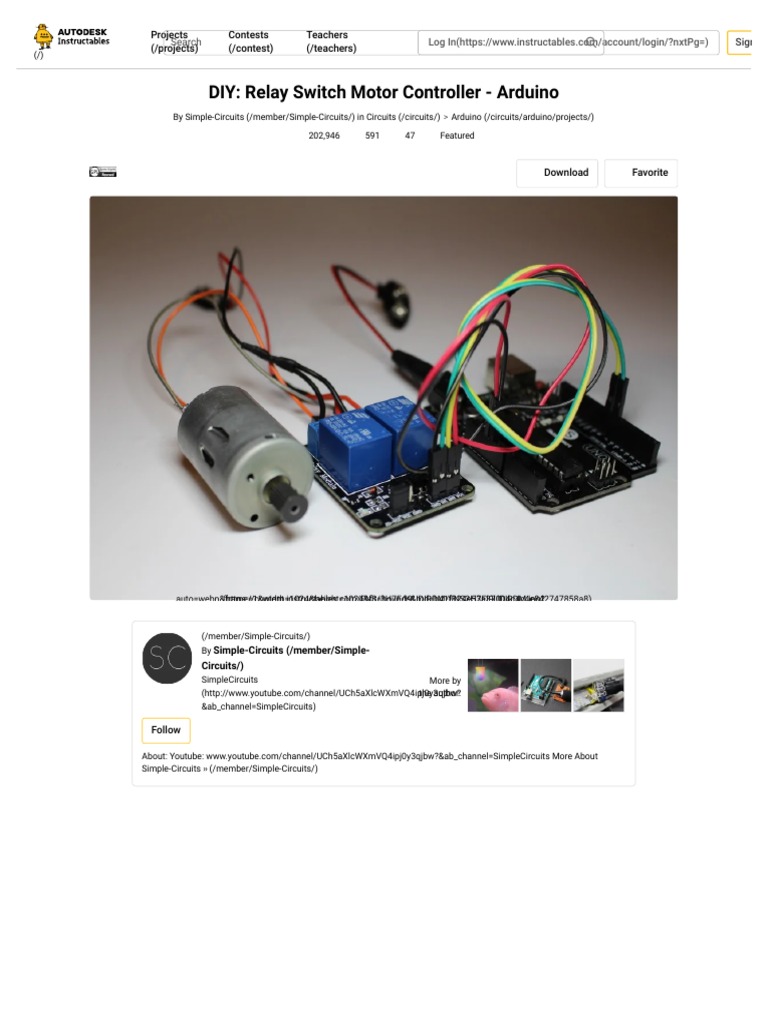 Diy Relay Switch Motor Controller Arduino 4 Steps With Pictures Instructables