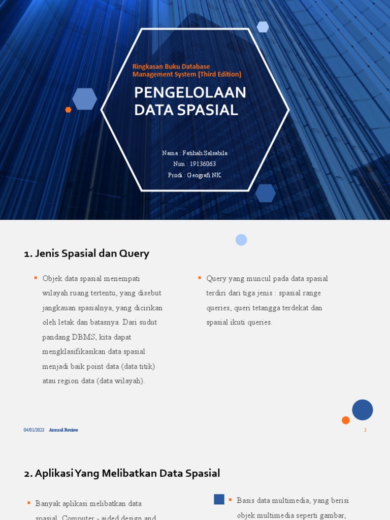 Pengelolaan Data Spasial dalam DBMS | PDF | Metode & Bahan Ajar ...