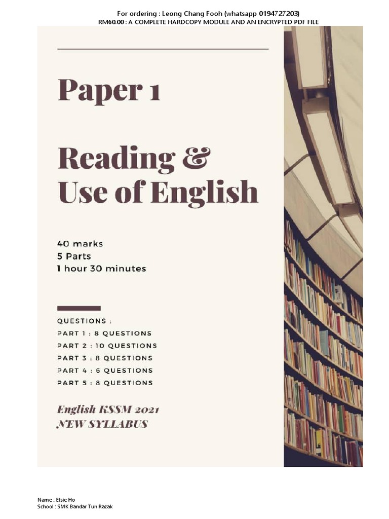 Rm60.00: A Complete Hardcopy Module and An Encrypted PDF | PDF | Adverb ...