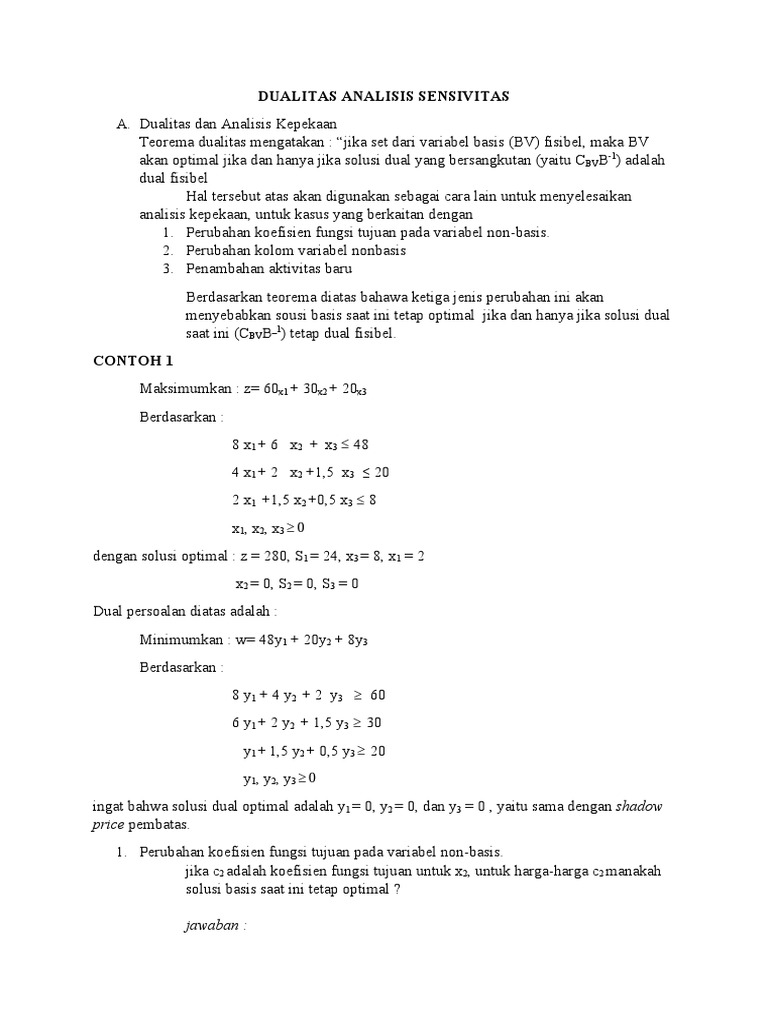 Materi Program Linier | PDF