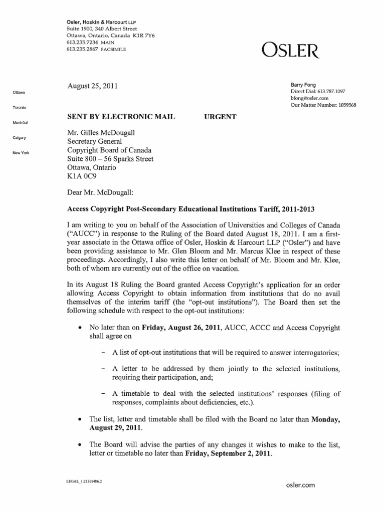 AUCC Searchable Letter To Board Aug 25 2011 | PDF | Government ...