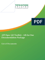 API Q1 Supplier Audit Check List - MR | PDF | Audit | Calibration