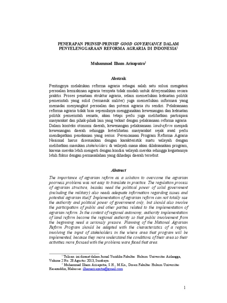 Penerapan Prinsip Prinsip Good Governanc | PDF