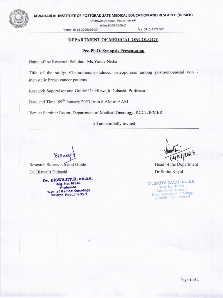 Pre-Synopsis - Yadav Nisha001 | PDF