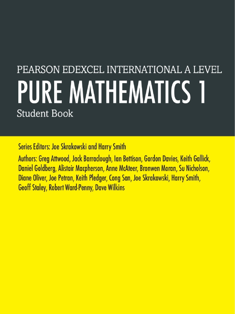Edexcel IAL Pure Mathematics 1 | PDF