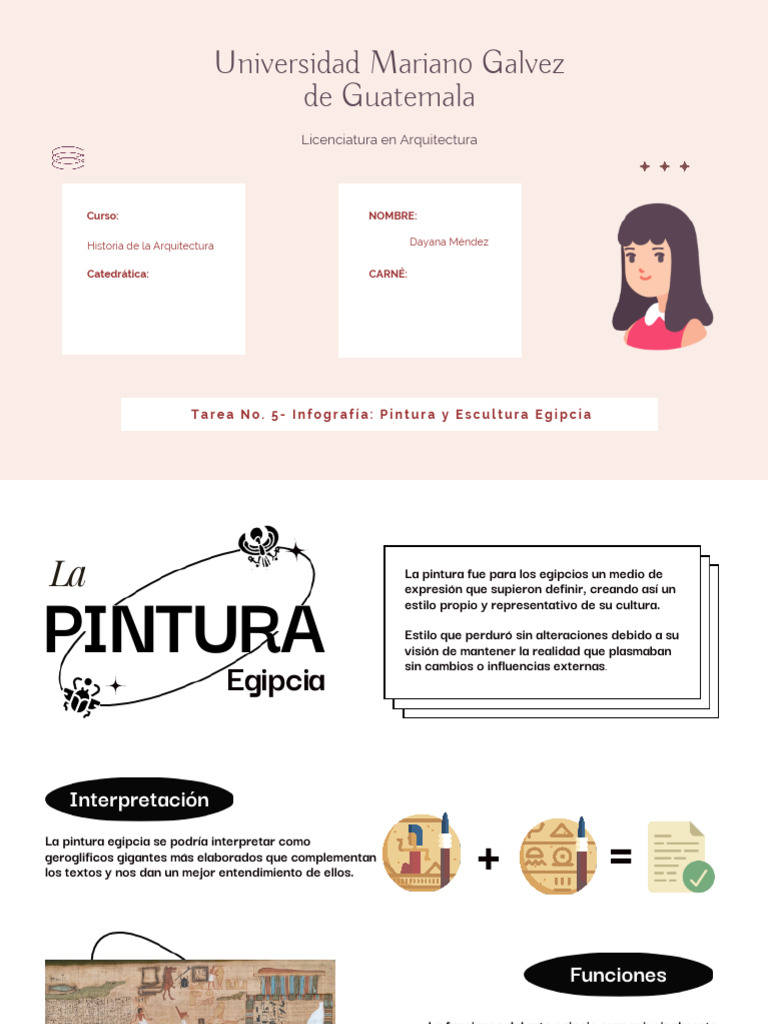 INFOGRAFIA - Pintura y Escultura Egipcia | PDF | Escultura | Pinturas