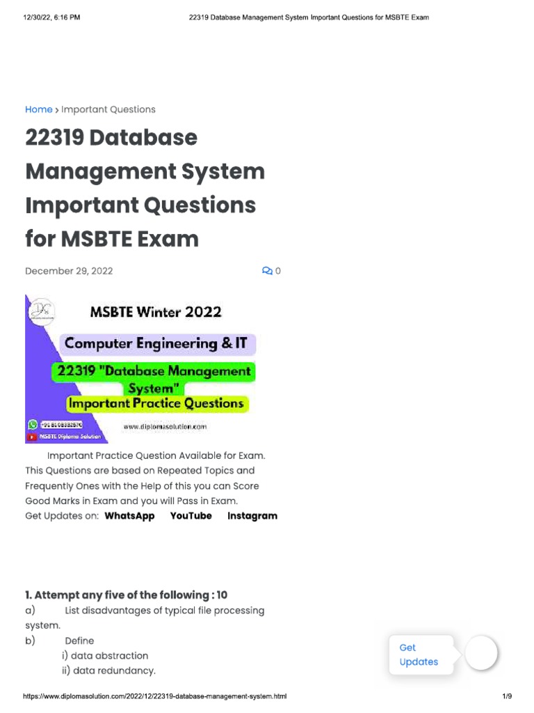 Dbms Imp Pdf 