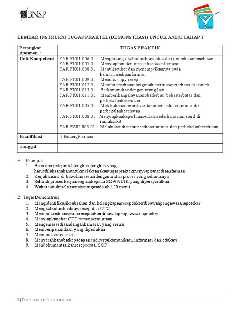 Kunci Jawaban BPN Seri 1 | PDF