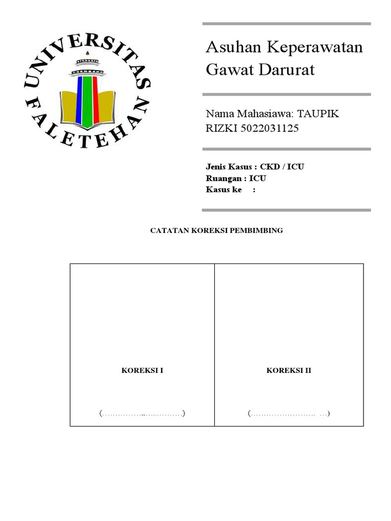 LK 2 Icu CKD Taupik Rizki | PDF