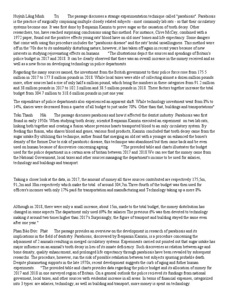 Writing Part 1, 2 | PDF