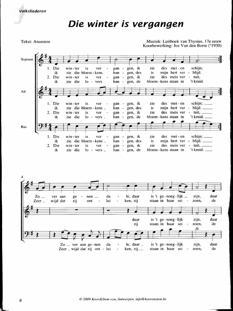 Die Winter Is Vergangen | PDF