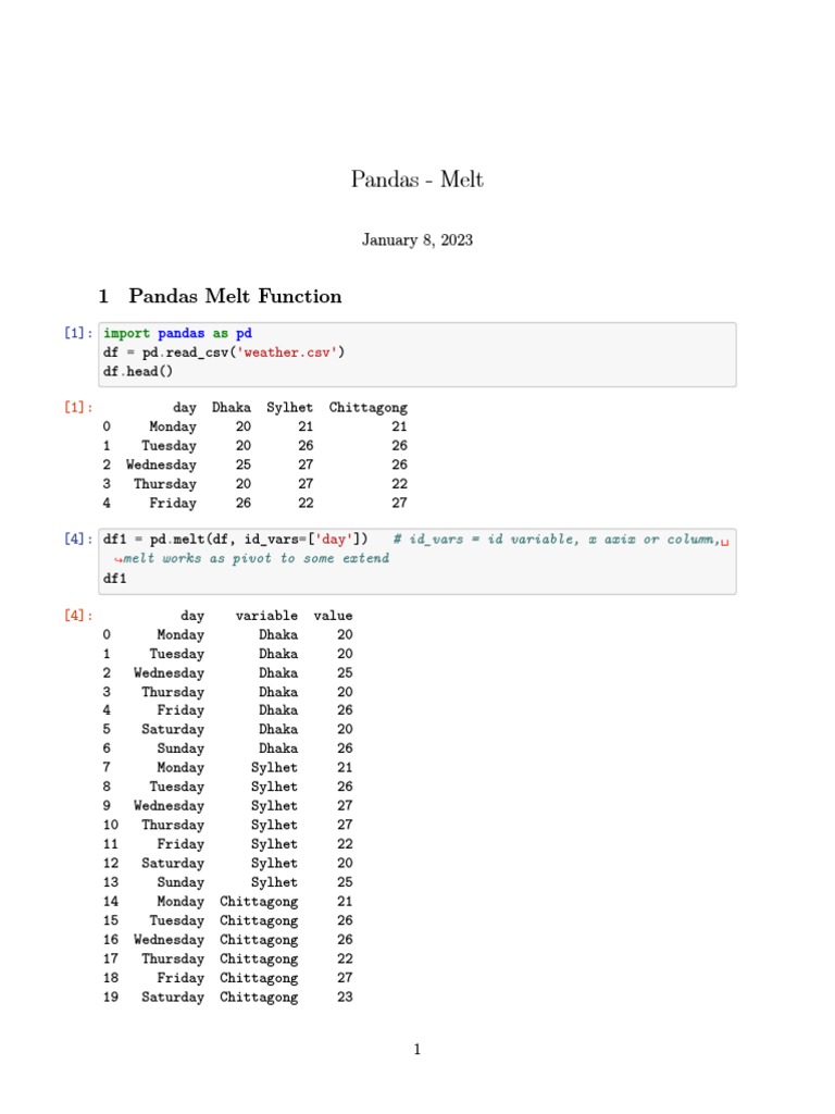 Pandas Melt Function Pdf 6581