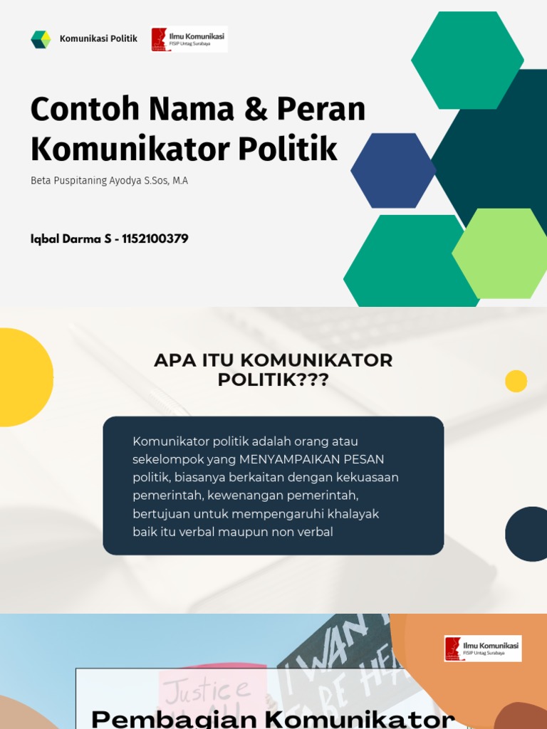 Pembagian Beberapa Aktor Komunikasi Politik | PDF