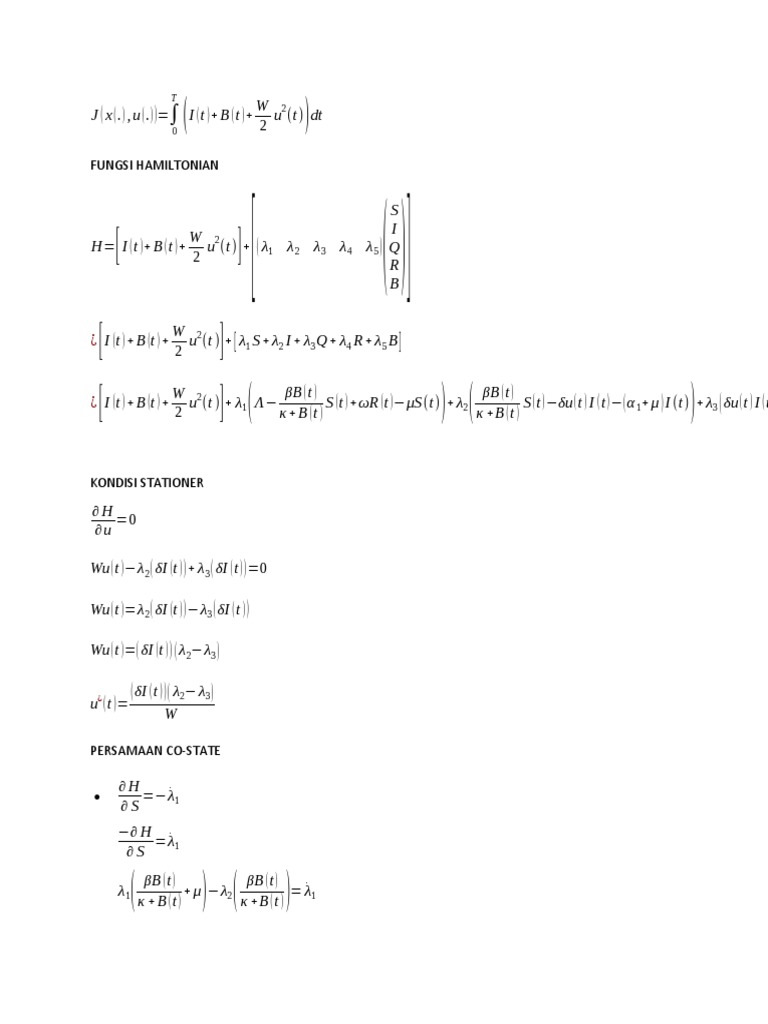 Rumus Case Control dalam Fungsi Hamiltonian | PDF | Mathematical ...
