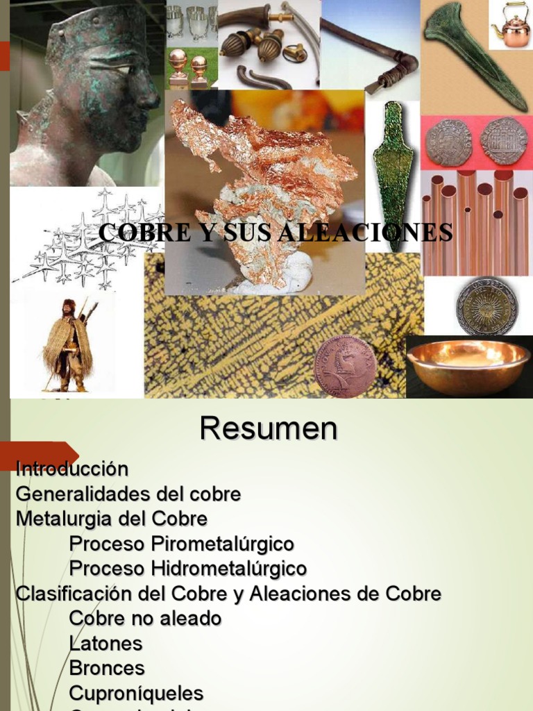 Cobre Y Sus Aleaciones | PDF | Cobre | Estaño