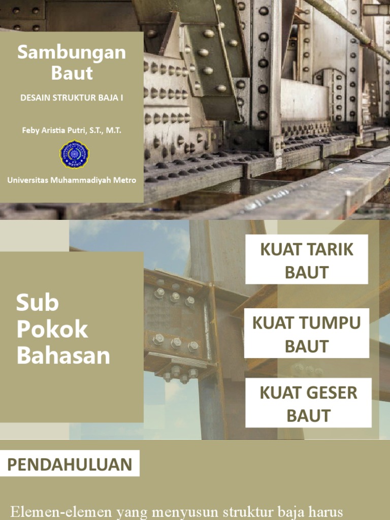 Sambungan Baut | PDF