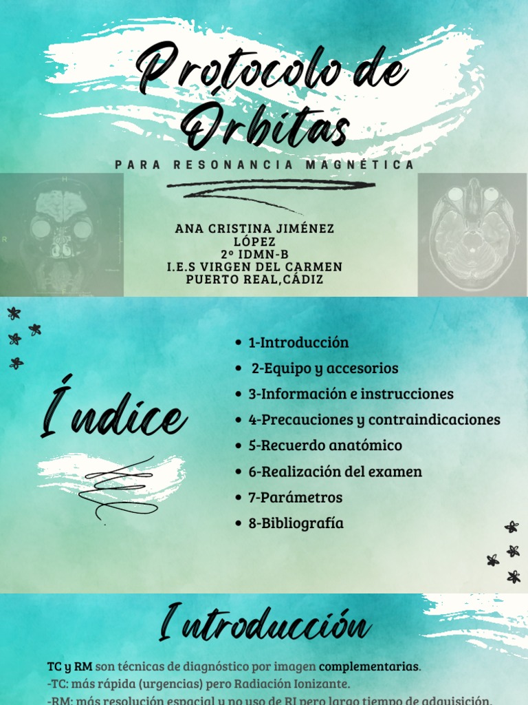 CORRECTO-Protocolo Órbitas RM | PDF | Anatomía humana | Cabeza y cuello humanos