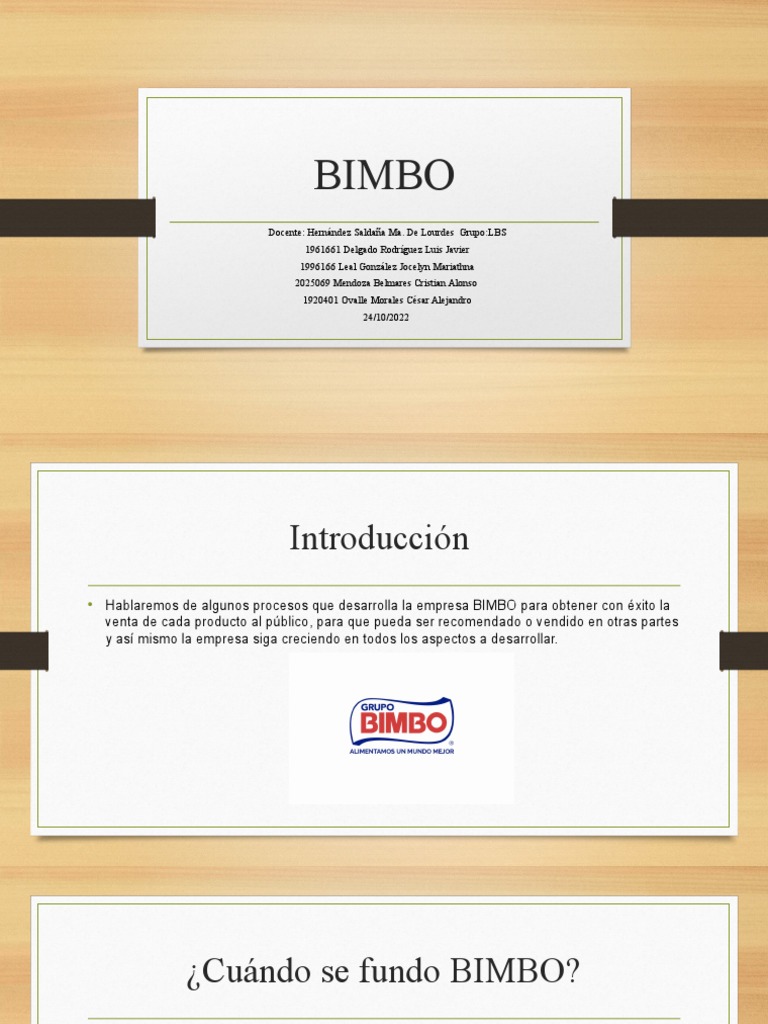 Bimbo | PDF