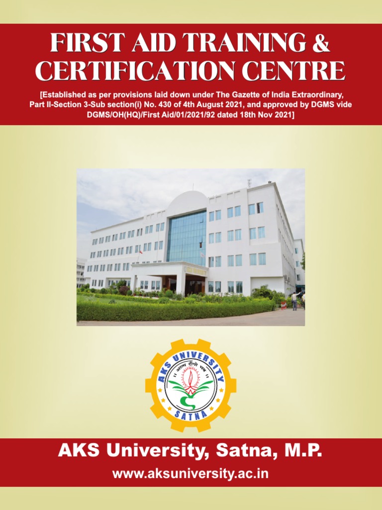 Cover - FIRST AID TRAINING and CERTIFICATION CENTRE | PDF