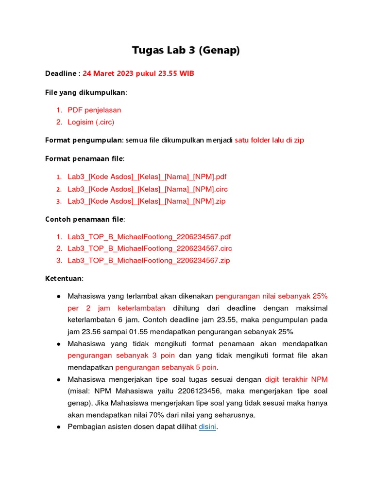 Lab 3, DL 24 Maret | PDF