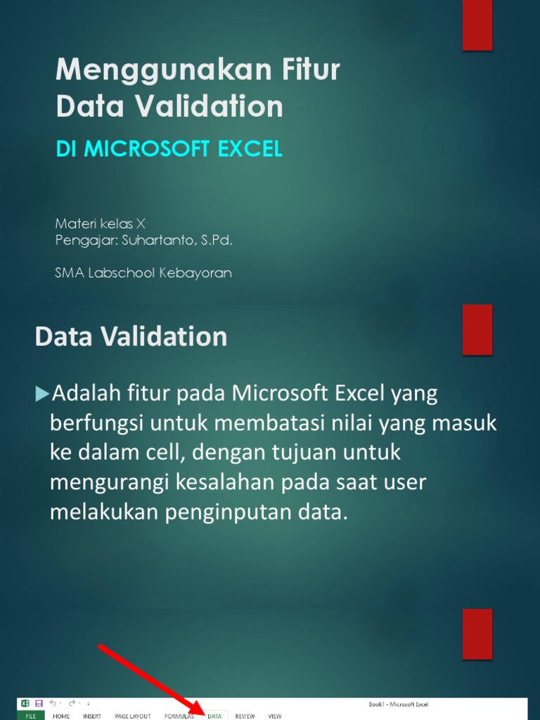 Materi 5 - Data Validation | PDF
