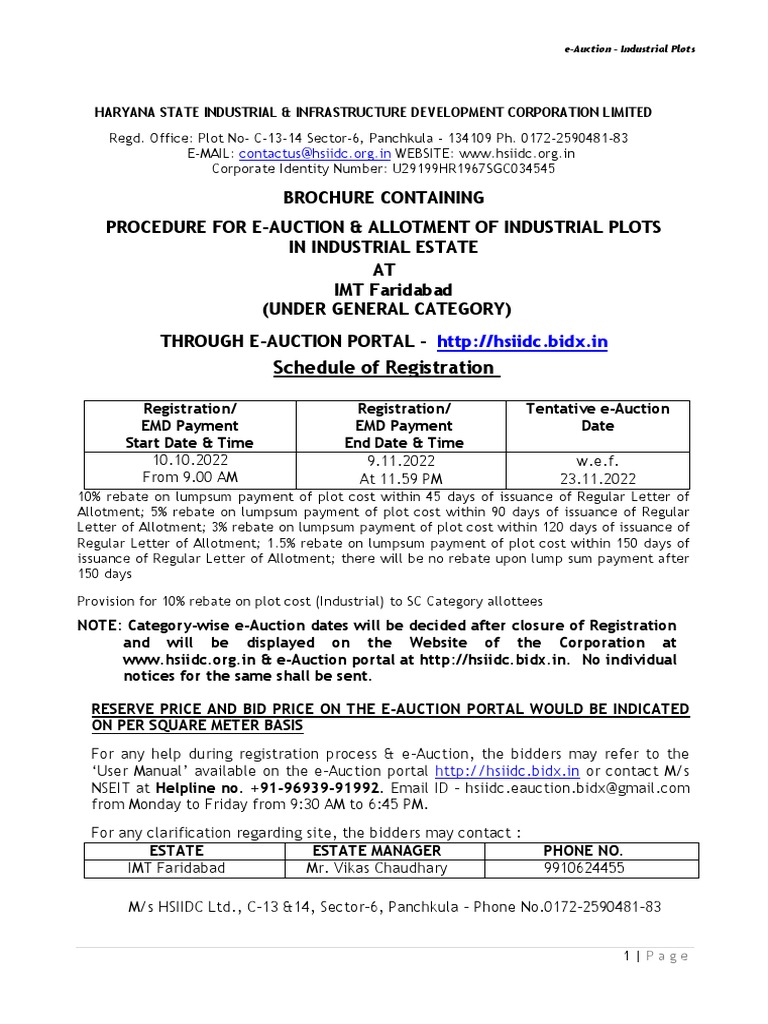 E-Auction Brochure | PDF | Auction | Credit Card