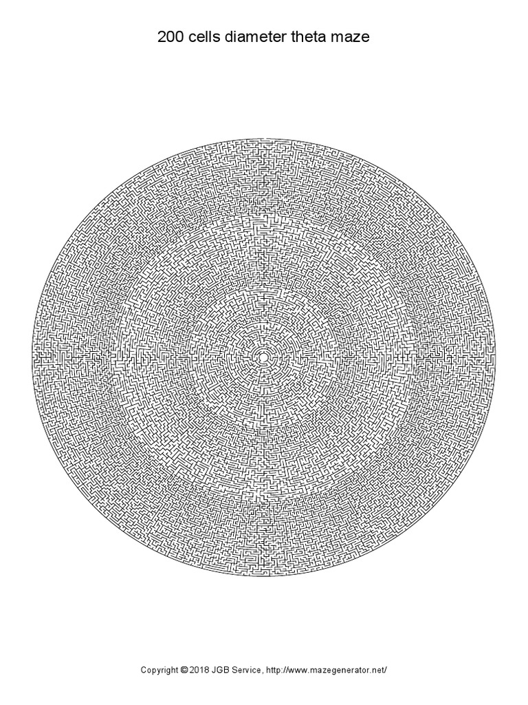 200 Cells Diameter Theta Maze | PDF