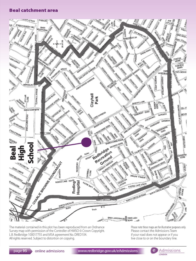 BHS Catchment Map 2016 | PDF