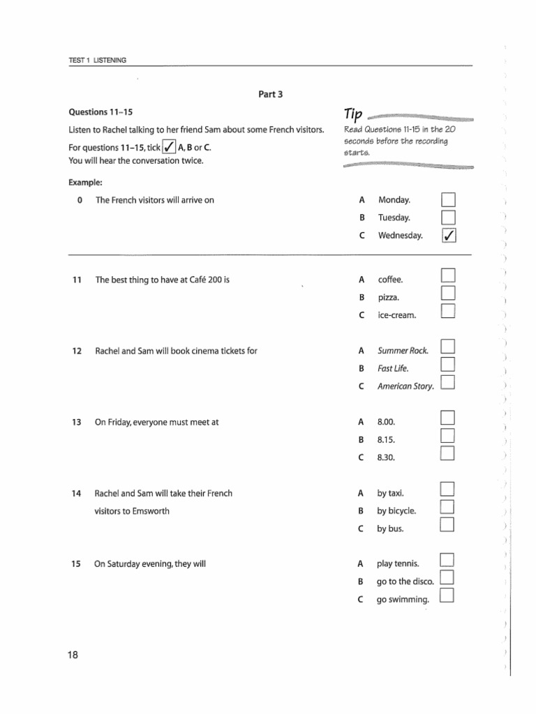 Ket Listening Test 2 | PDF