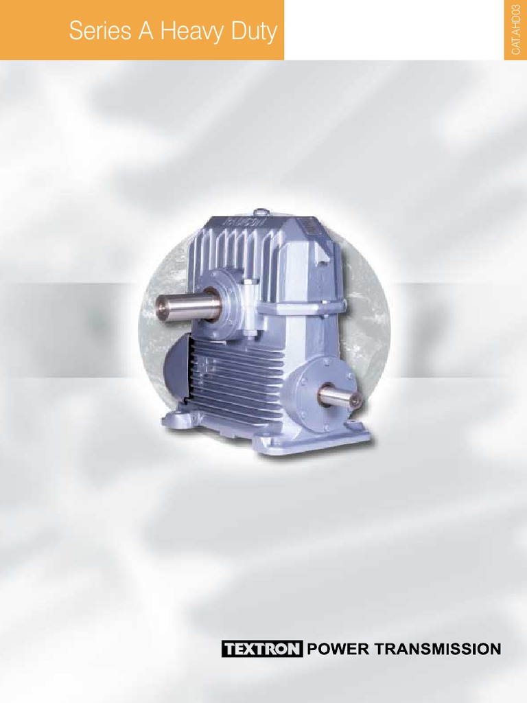 David Brown Worm Reducer Catalogue | PDF | Gear | Electric Motor