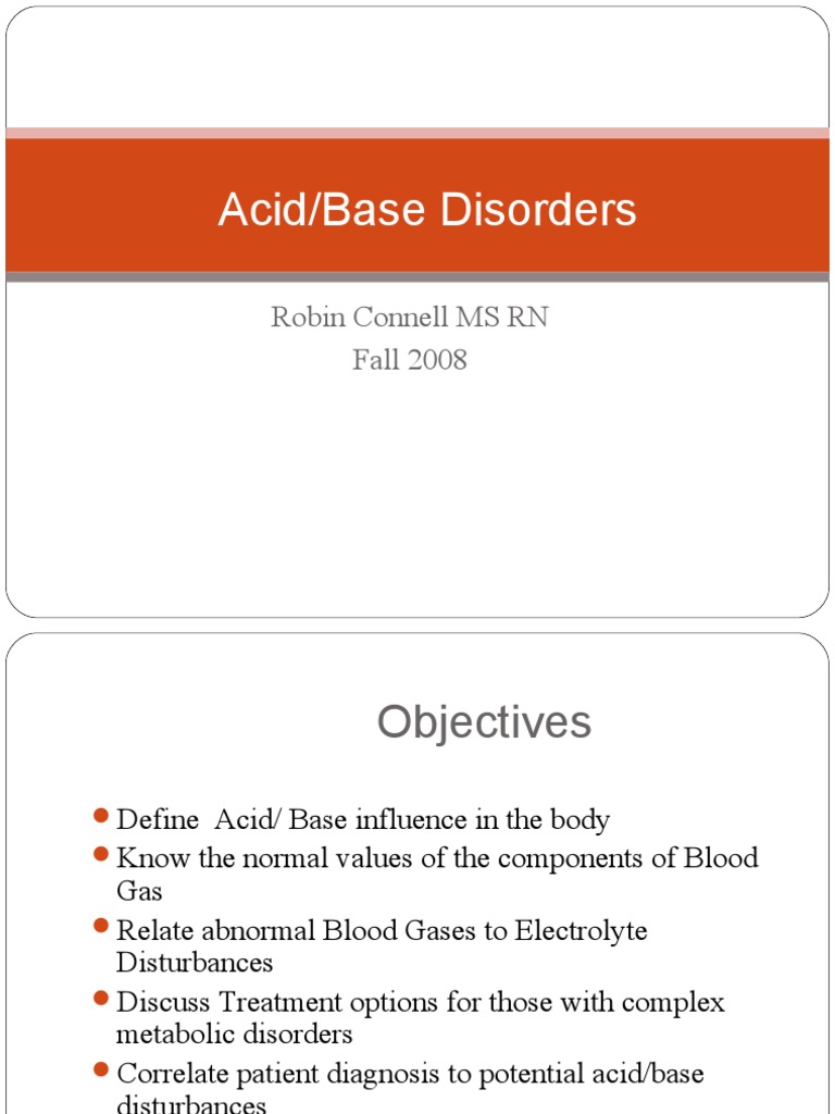 Acid Base Fall 2008 | PDF | Physiology | Medical Specialties