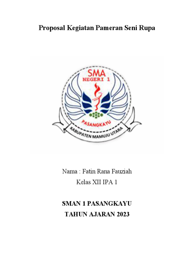 Proposal Kegiatan Pameran Seni Rupa | PDF