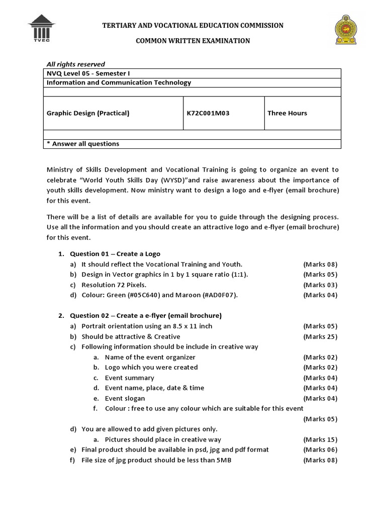GRAPHIC DESIGN Practical | PDF | Vocational Education | Computing