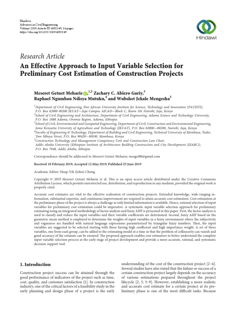 An Effective Approach To Input Variable Selection Pdf Multicollinearity Factor Analysis