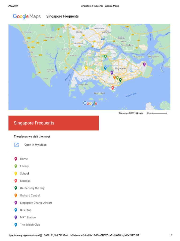 Map of Singapore | PDF