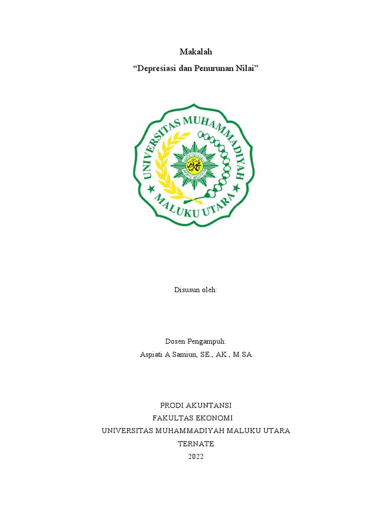 Makalah Depresiasi | PDF