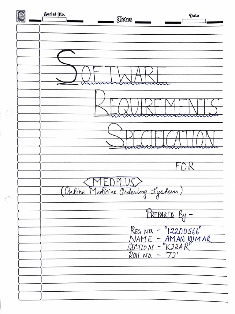 SRS of Medplus | PDF