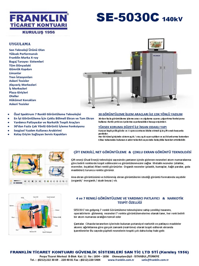 Franklin SE-5030C 140 KV | PDF