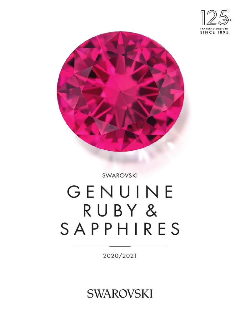 Swarovski Genuine Ruby & Sapphires 2021 | PDF | Gemstone | Packaging ...