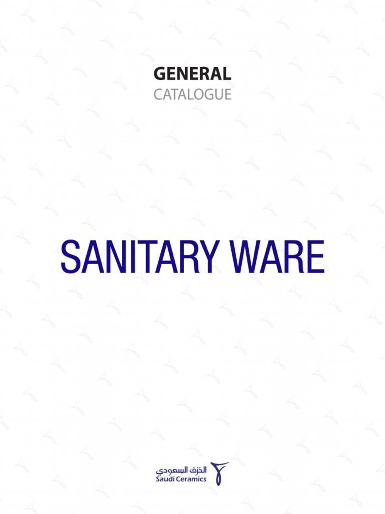 Sanitary Ware General Catalog | PDF | Gulf Cooperation Council | Bathroom