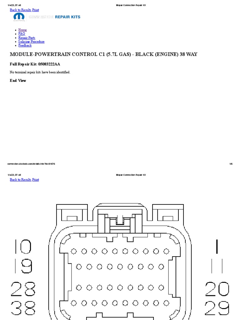 Mopar Connection Repair Kitc1 | PDF | Chrysler | Car