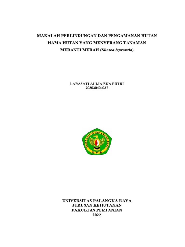 Hama Hutan yang Menyerang Meranti Merah | PDF