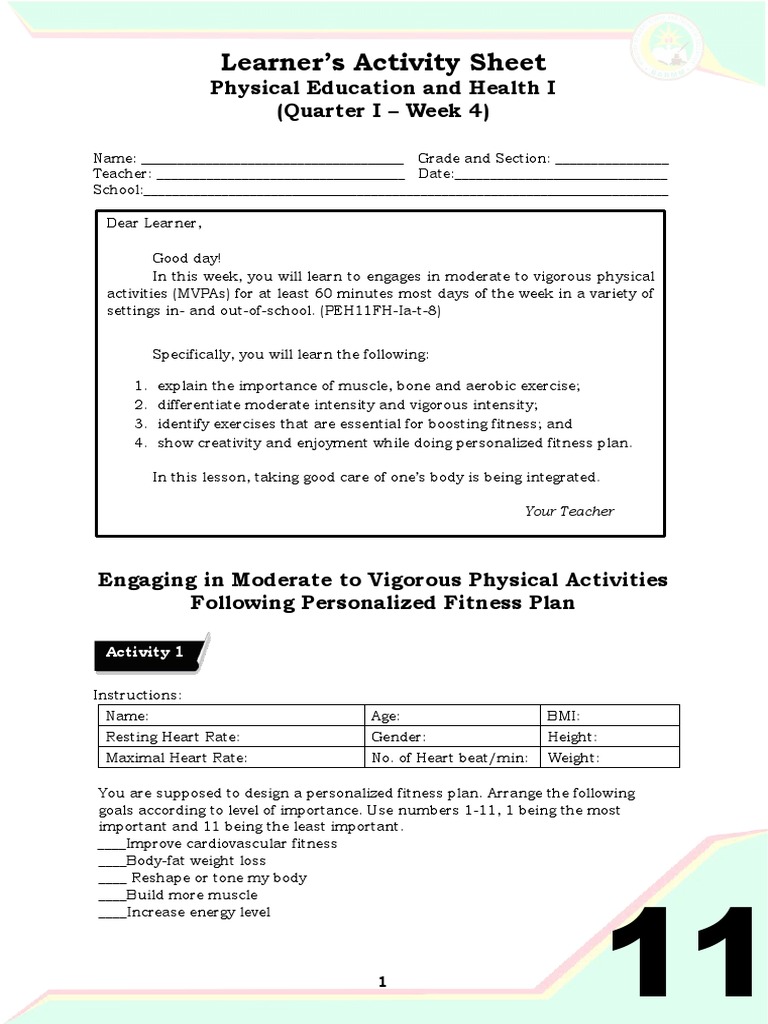 Promoting Lifelong Health Through Personalized Fitness Plans and ...