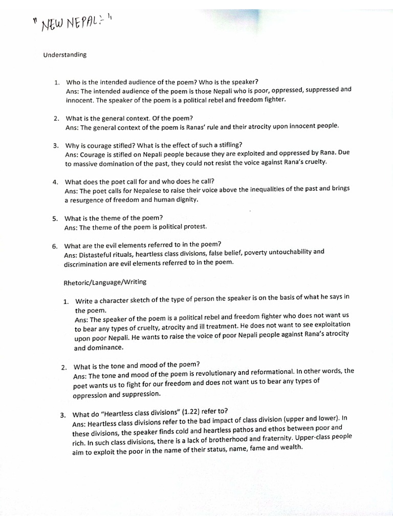 English Questions and Answers | PDF