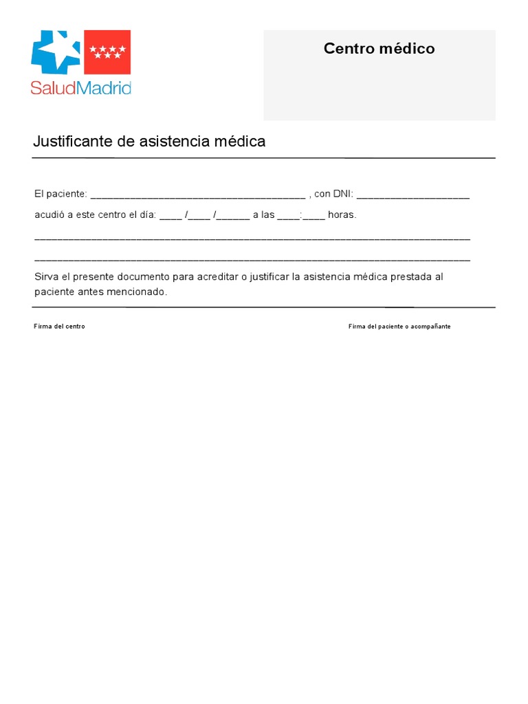Justificante Medico | PDF
